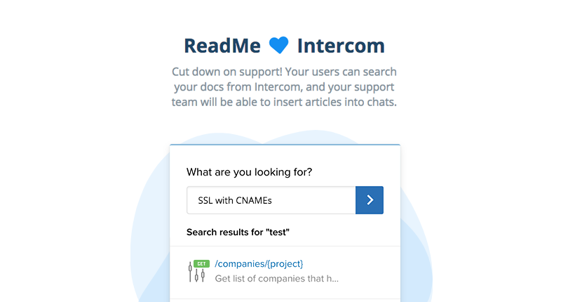 ReadMe + Intercom